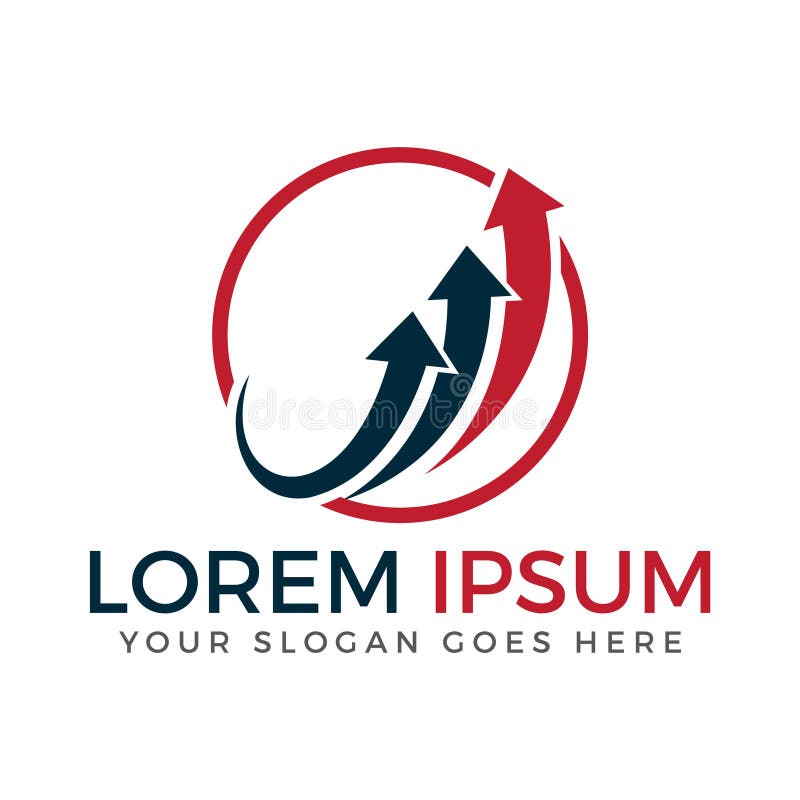 Circle Logo with Arrows Business Logo Design. Stock Vector ...