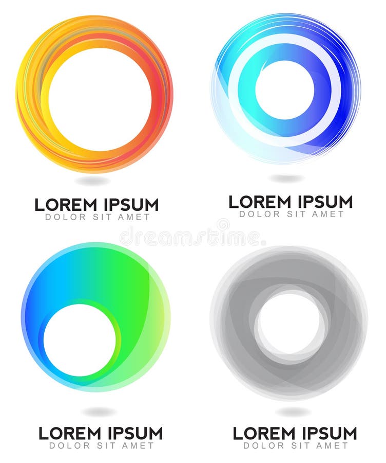 Circle logo stock illustration. Illustration of company - 43419888