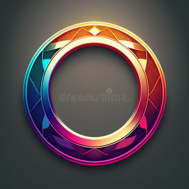 Circle logo stock illustration. Illustration of screenshot - 373073241