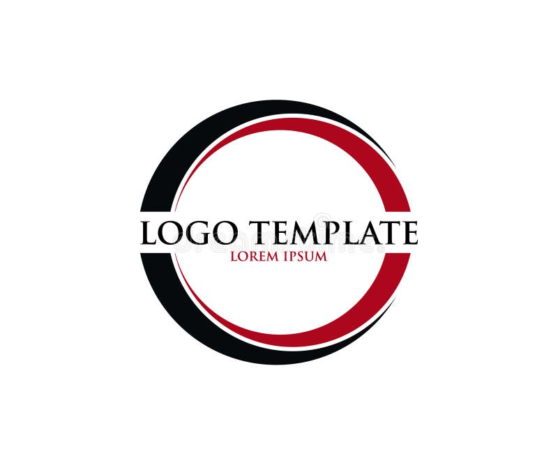 Circle Logo Design Template Flat Style Stock Vector - Illustration of ...