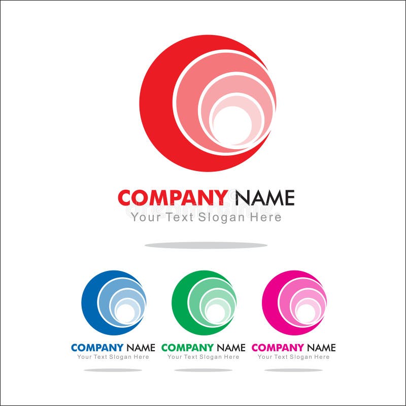 Circle Logo stock illustration. Illustration of pink - 103164670