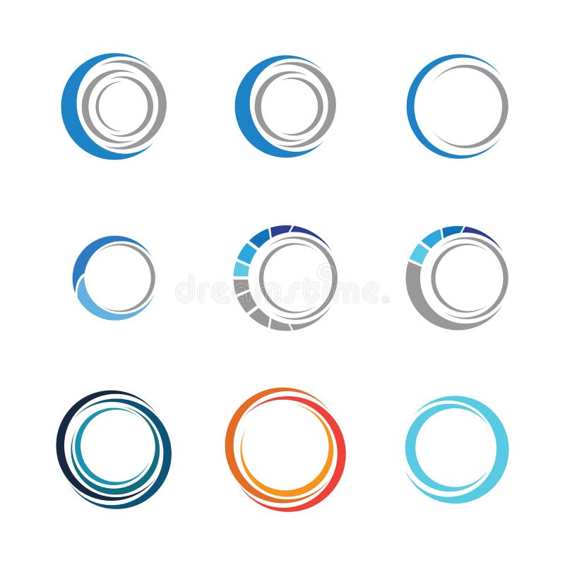 Circle Logo Icon Illustration Design Template - Vector Stock Vector ...
