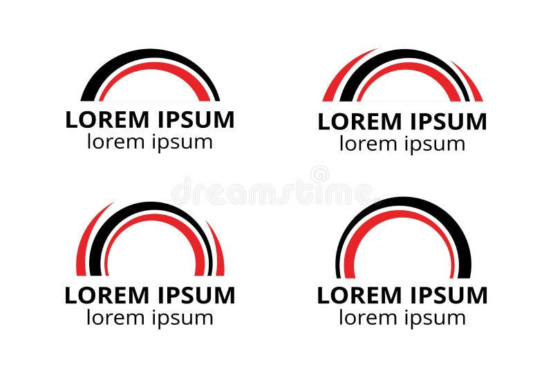 Half circle logo stock vector. Illustration of logotype - 119463529