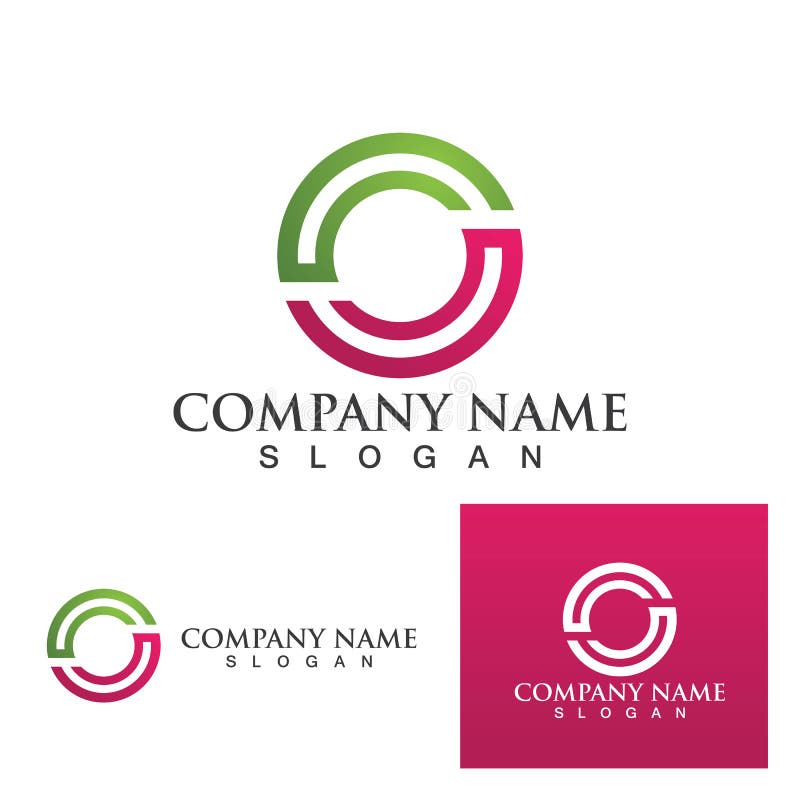 Circle Logo and Symbol Vector Icon Stock Vector - Illustration of ...