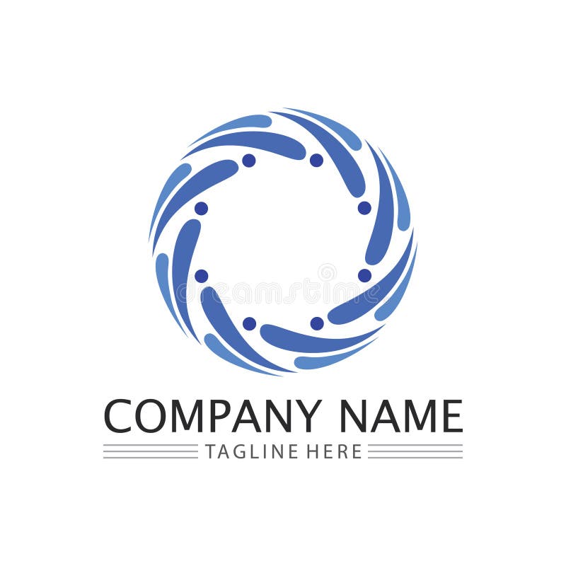 Circle Logo and Symbol Vector Icon Template App Stock Illustration ...