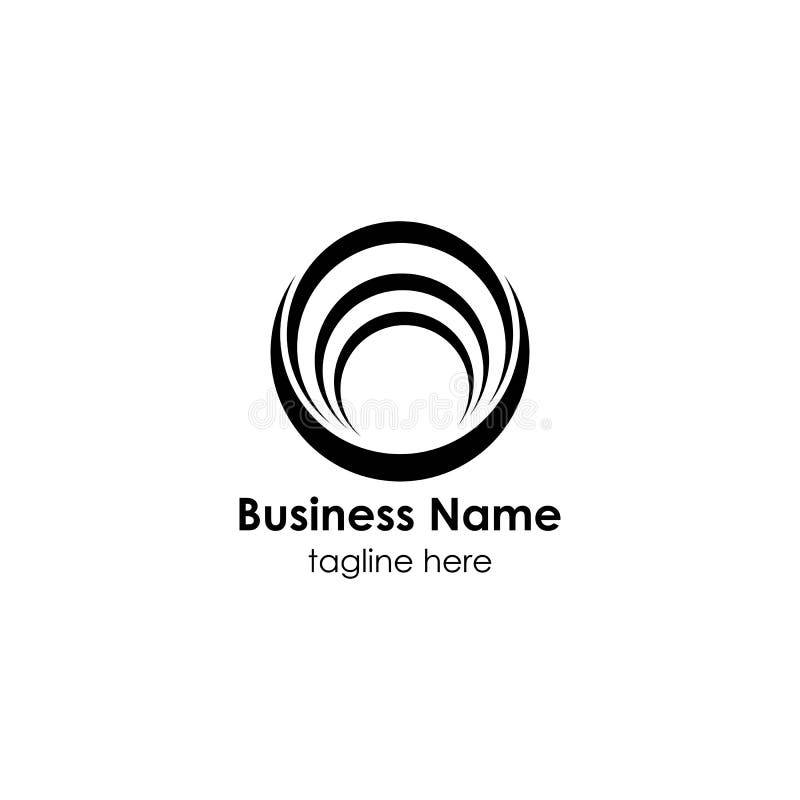 Circle logo template stock illustration. Illustration of round - 166727654