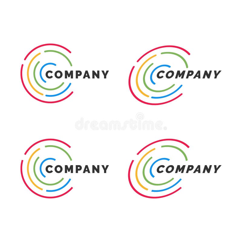 Circle Logo Template. Circular Icon Design. Stock Vector - Illustration ...