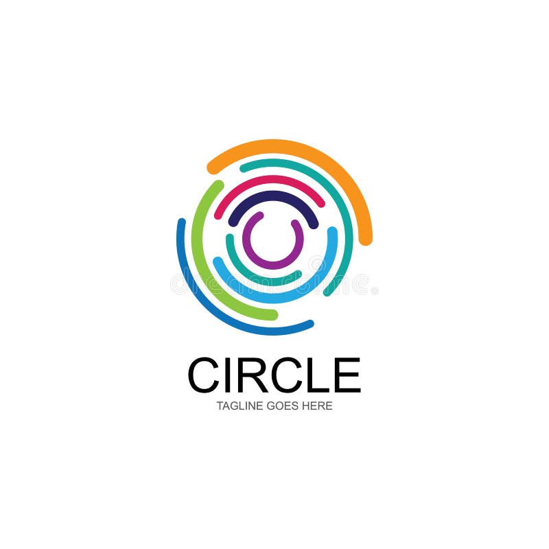 Circle Logo Template Vector Design Stock Illustration - Illustration of ...