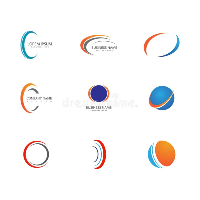 Circle Logo Vector Template Symbol Element Design Stock Vector ...