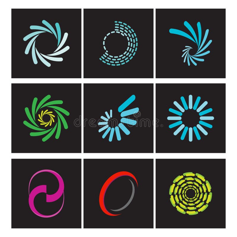 Circle Logo Vector Template Symbol Element Design Stock Vector ...