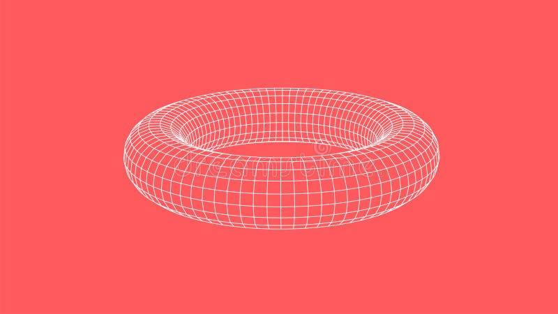 Circle Low Poly Line Geometric Shape Round Figure. Ring Shape, Frame ...