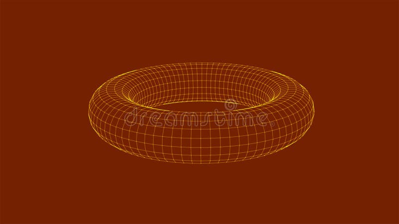 Circle Low Poly Line Geometric Shape Round Figure. Ring Shape, Frame ...
