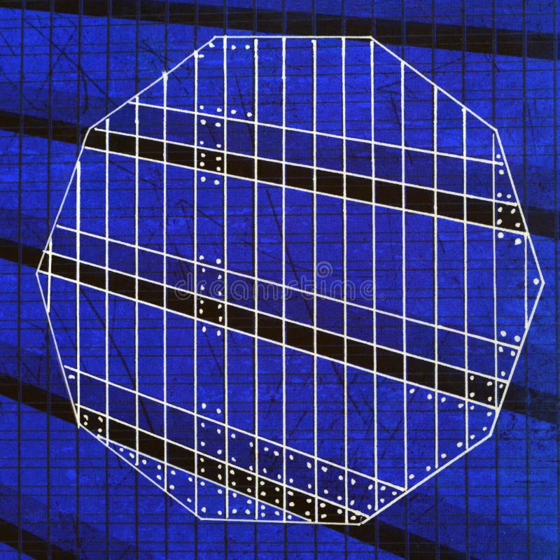 A Circle Made of Eight Lines on Patterned Paper. Stock Illustration ...