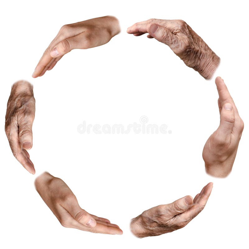 Circle of Hands stock photo. Image of four, advertising - 2706816