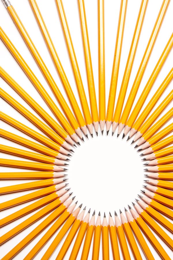 Circle made of pencils stock photo. Image of pencil, ordinary - 13903898