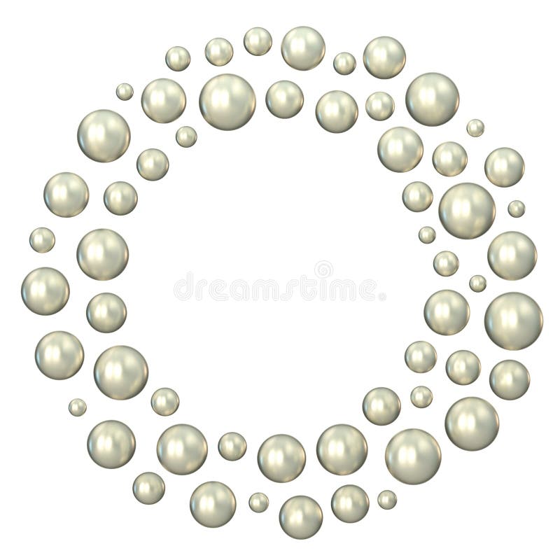 Circle of pearls stock vector. Illustration of jewelry - 35642124