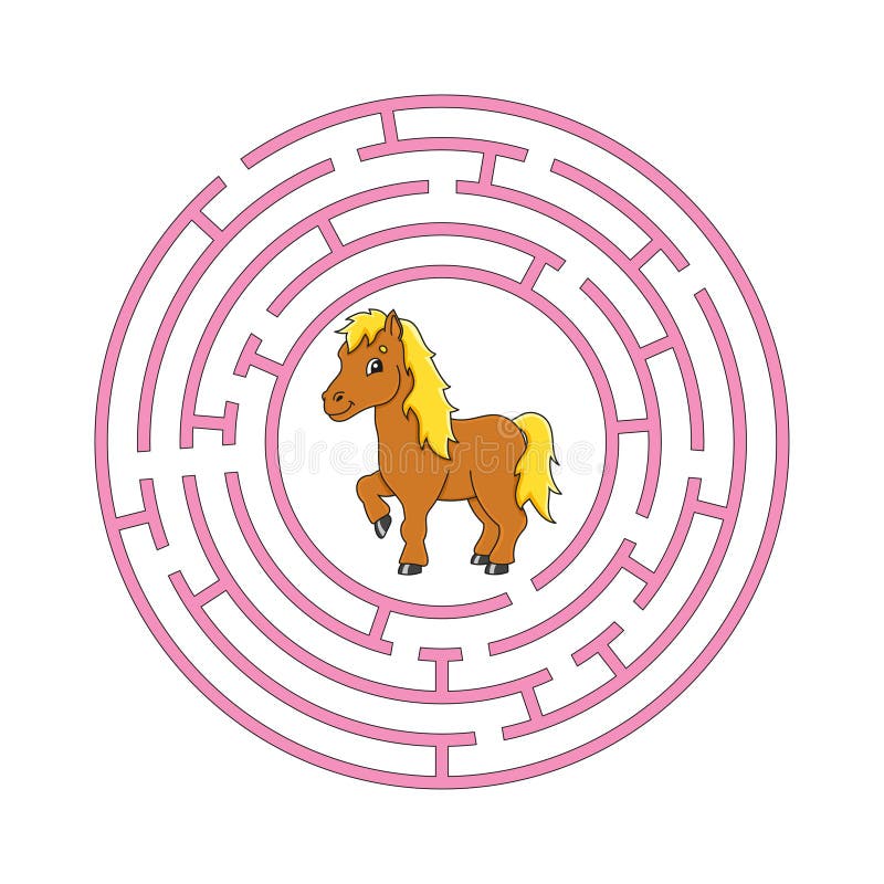Circle Maze. Game for Kids. Puzzle for Children. Round Labyrinth ... Circle Maze. Game for Kids. Puzzle for Children. Round Labyrinth ...