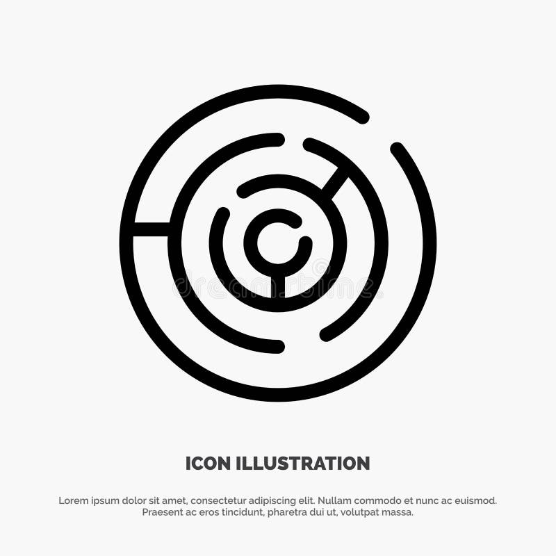 Circle, Circle Maze, Labyrinth, Maze Blue Solid Logo Template. Place ...