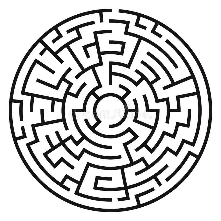 Circle Maze Stock Illustrations – 34,367 Circle Maze Stock ...