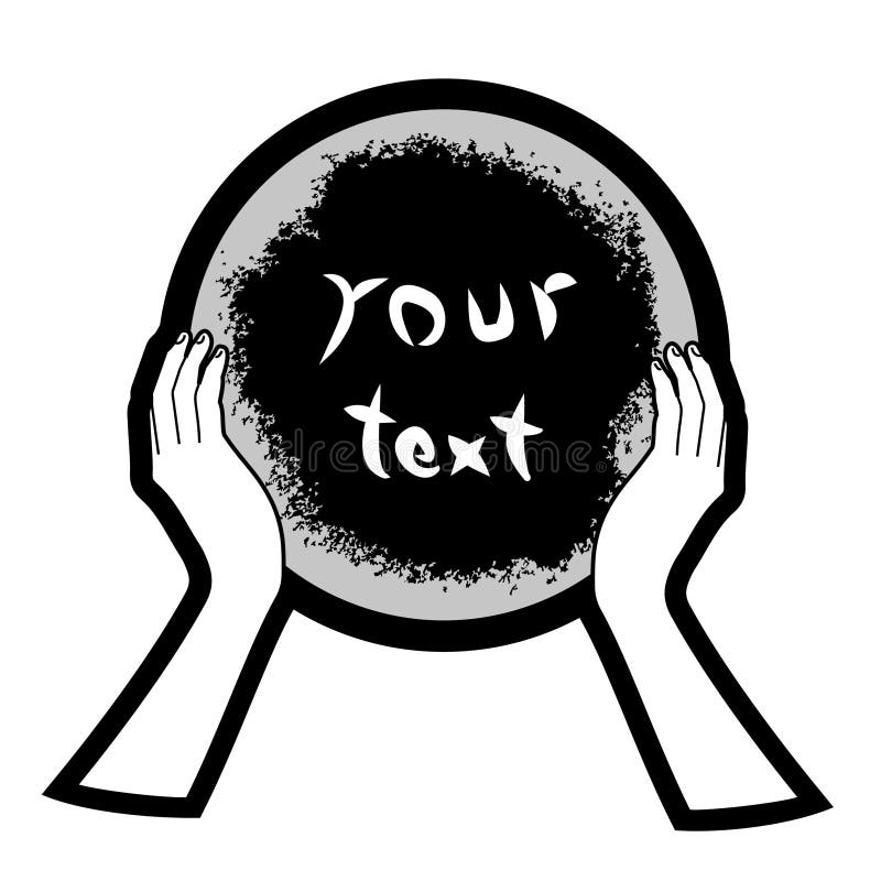 Circle message stock vector. Illustration of knuckle - 25409991