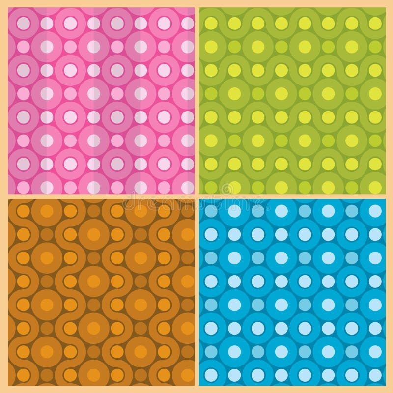 Circle Mix with Curve Line Patterns Stock Vector - Illustration of ...