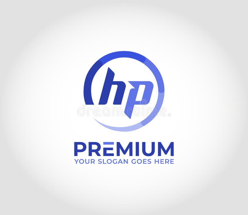 HP Modern Logo Design Concept Stock Vector - Illustration of branding ...
