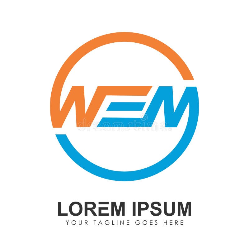 Circle Monogram Logo Initial Letters WEM Stock Vector - Illustration of ... Circle Monogram Logo Initial Letters WEM Stock Vector - Illustration of ...