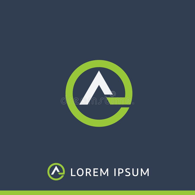 Circle Monogram logo stock vector. Illustration of button - 236626319