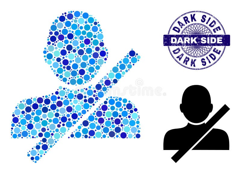 Textured DARK SIDE Round Guilloche Seal Stamp and Restricted User ...