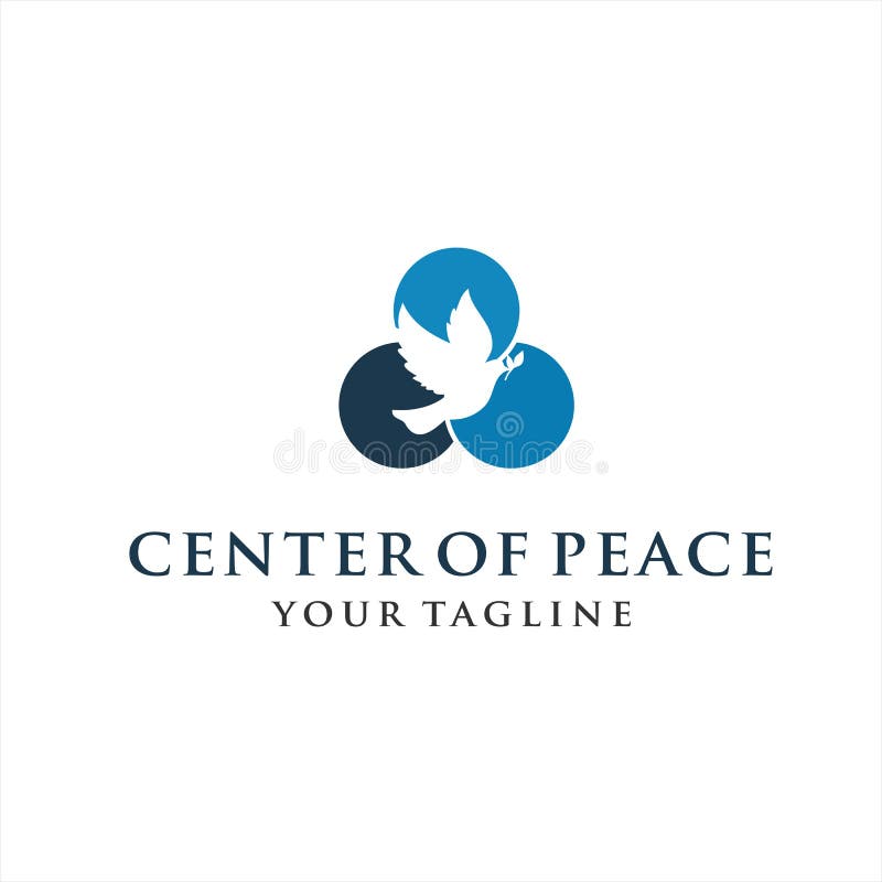Center of Peace Logo Design Idea and Concept Stock Vector ...