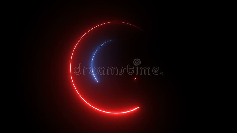 Neon Circle Lights 4k Background Loopable Stock Footage - Video of film ...