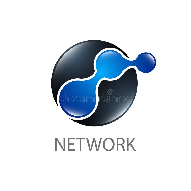 Circle Network Link Logo Concept Design. Symbol Graphic Template Element Stock Vector ...