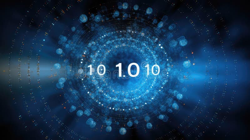 Circle Numbers in Blue Circles Stock Illustration - Illustration of ...