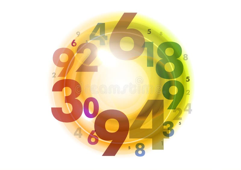 Math Number Background stock vector. Illustration of graphic - 36600042