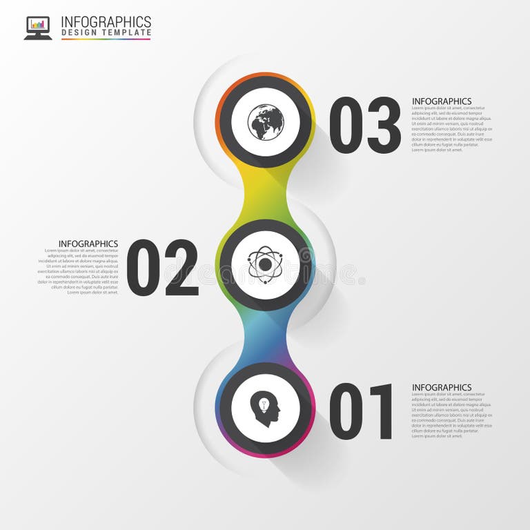 Circle Objects. Infographic Design. Template for Diagram, Graph ...