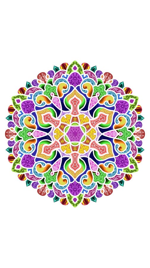 Circle ornament kaleido stock illustration. Illustration of ornament ...