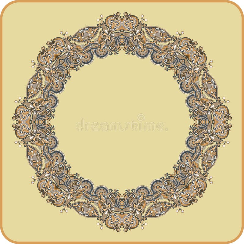 Circle ornament stock vector. Illustration of calligraphy - 44908892