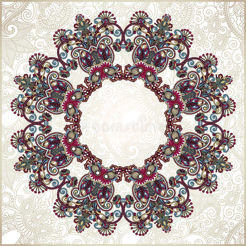 Circle ornament stock vector. Illustration of ornate - 44909077