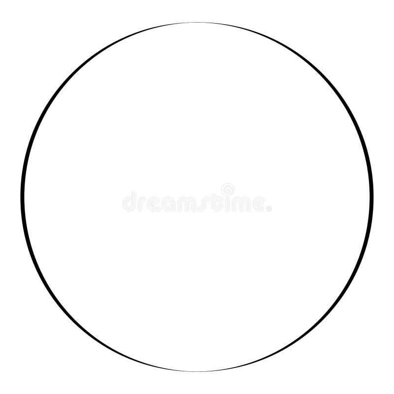 Circle, Oval, Eliipse Contour Graphics Stock Vector - Illustration of ...