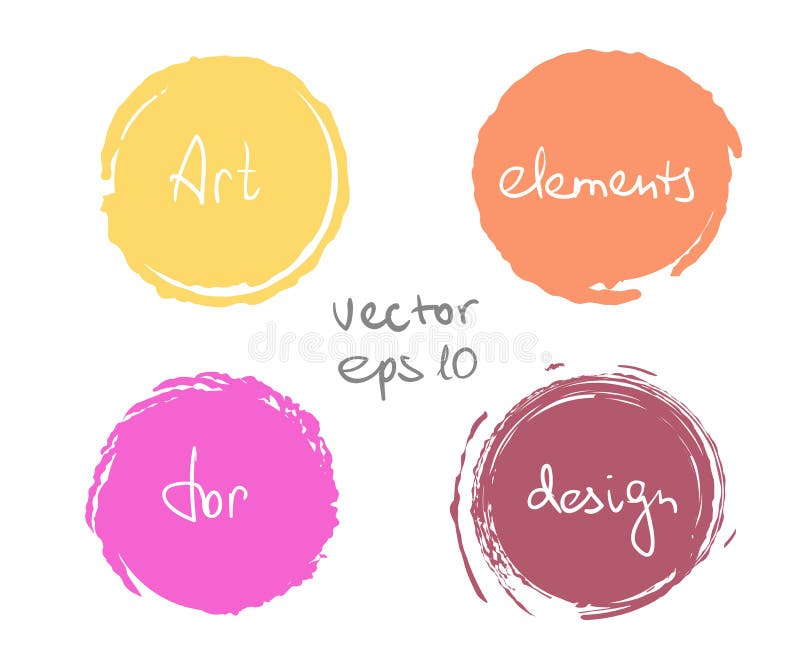 Circle paint drop set stock vector. Illustration of graphic - 44836945