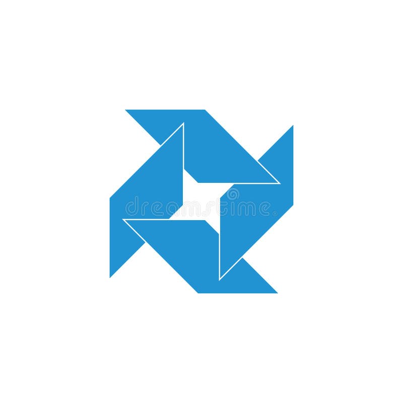 Circle Paper Cards Geometric Flat 3d Logo Vector Stock Vector ...