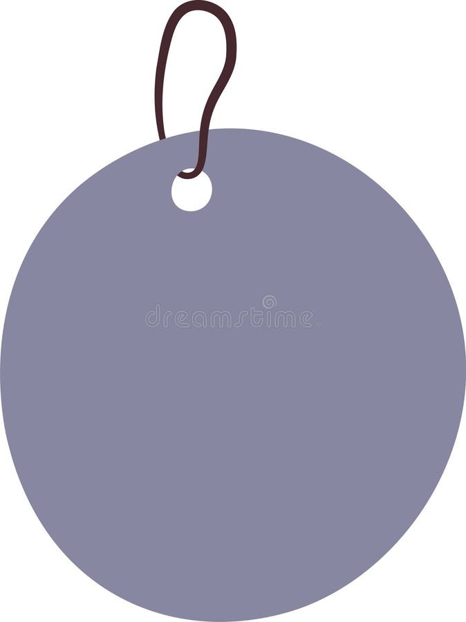Circle Paper Tag Hanging stock illustration. Illustration of shape ...