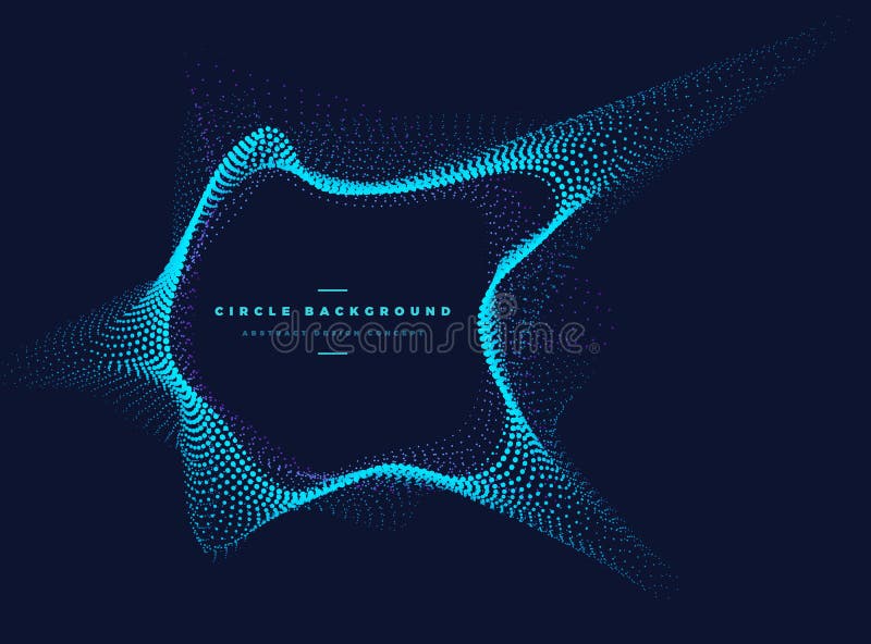 Circle Particle Comet Shape Stock Vector - Illustration of design ...