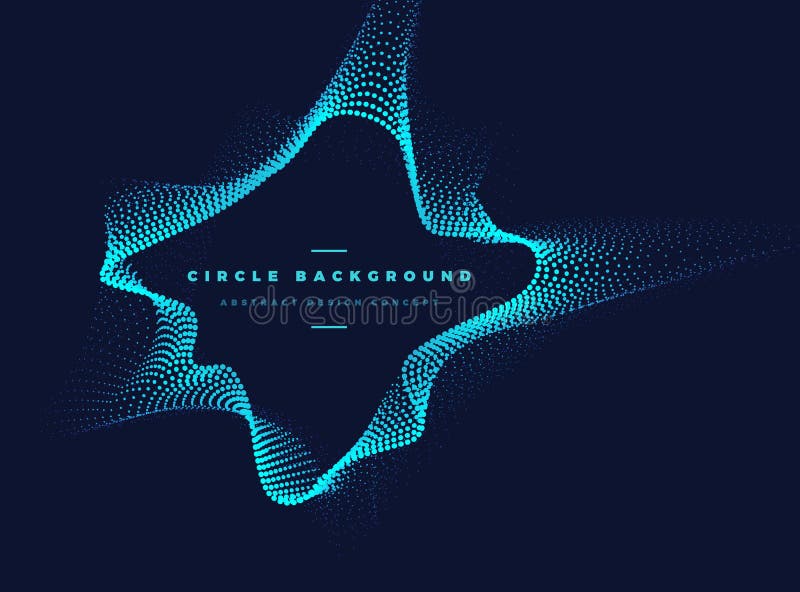 Circle particle star shape stock vector. Illustration of innovation ...