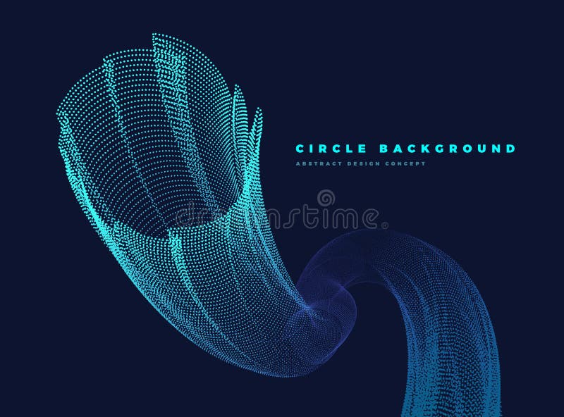 Twisted Tube. Vector Drawing Stock Vector - Illustration of create ...