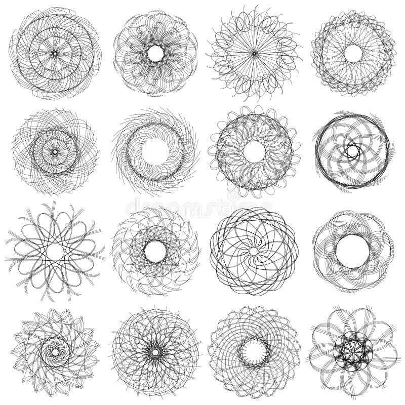 Interlocking circles stock vector. Illustration of lined - 12950785