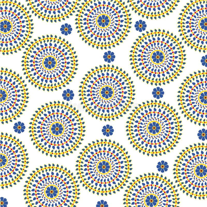 Circle pattern stock vector. Illustration of textile, texture - 9425029