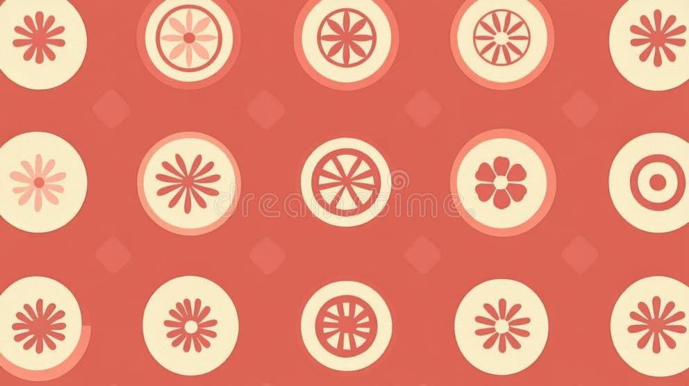 Circle Pattern Backgrounds are Cute and Trendy, Seamless Floral ...