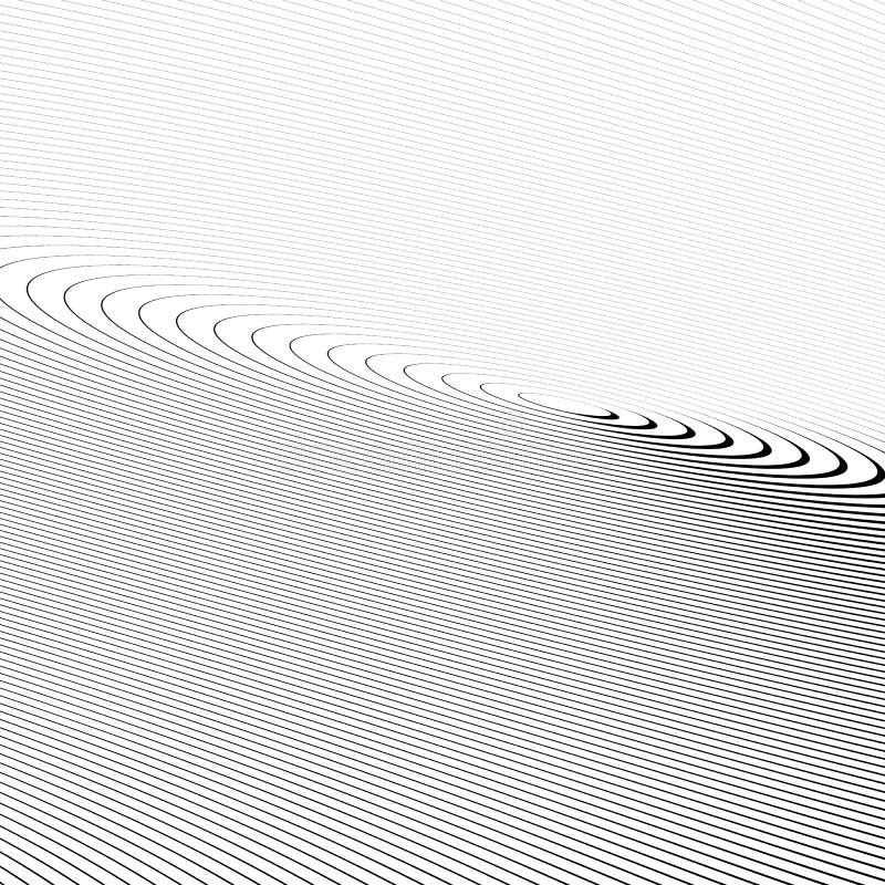 Circle Pattern with Dynamic, Irregular Lines. Geometric Circular Stock ...