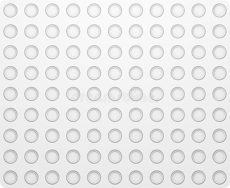 Circle Pattern. Regular White Texture Stock Illustration - Illustration ...